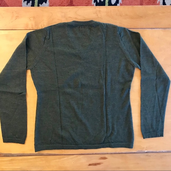 Linea Donna | Sweaters | Dark Green Heathered Wool V Neck Sweater M No ...